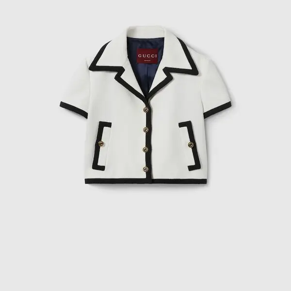 Gucci Cotton Tweed Jacket - White