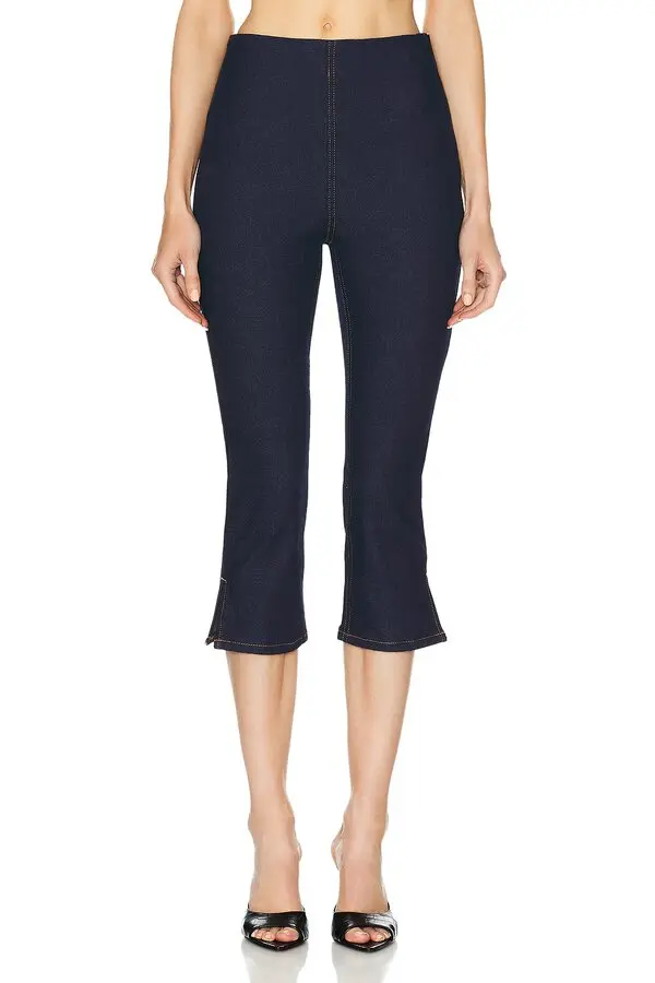 EB DENIM Split Hem Capri Jeans