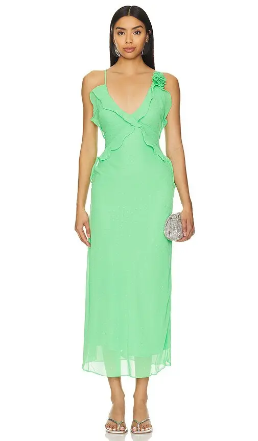 Bardot X Olea Maxi Dress - Bright Green