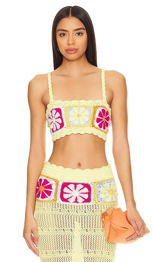 LOVERS AND FRIENDS Florence Crochet Top