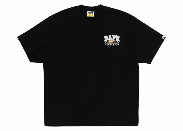 Bape Hand Draw Relaxed Fit Tee Shirt Black Editorialist