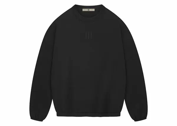 Fear Of God Athletics Stretch Woven Running Crewneck Sweatshirt - Black