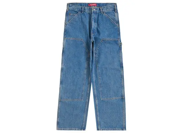 Supreme Double Knee Painter Pant - Washed Indigo
