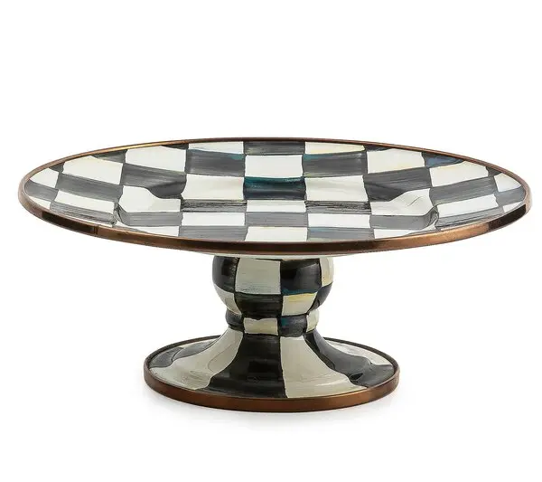 MACKENZIE-CHILDS As Is Mini Pedestal Platter - One-color