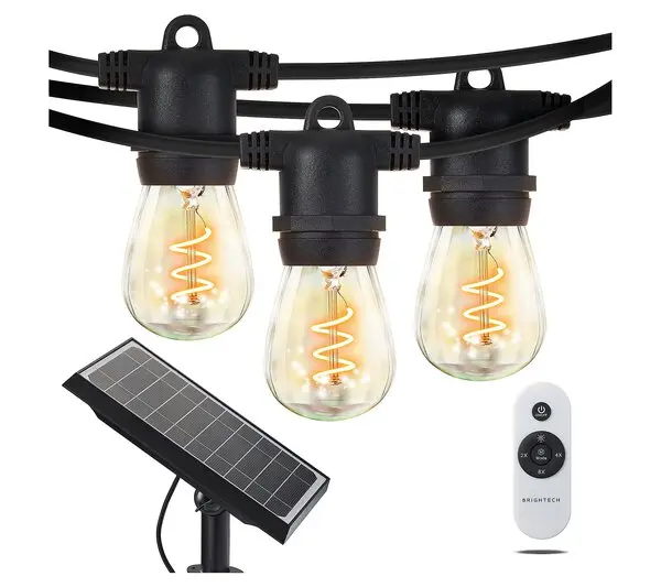 BRIGHTECH Ambience Pro Solar 27ft Spiral Filame Nt String Light