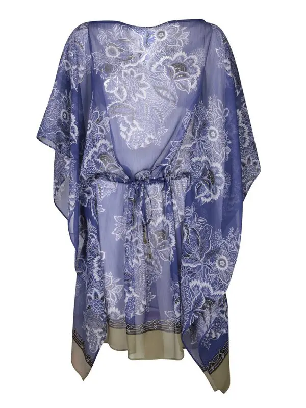 Etro Silk Kesa With Belt Fastening