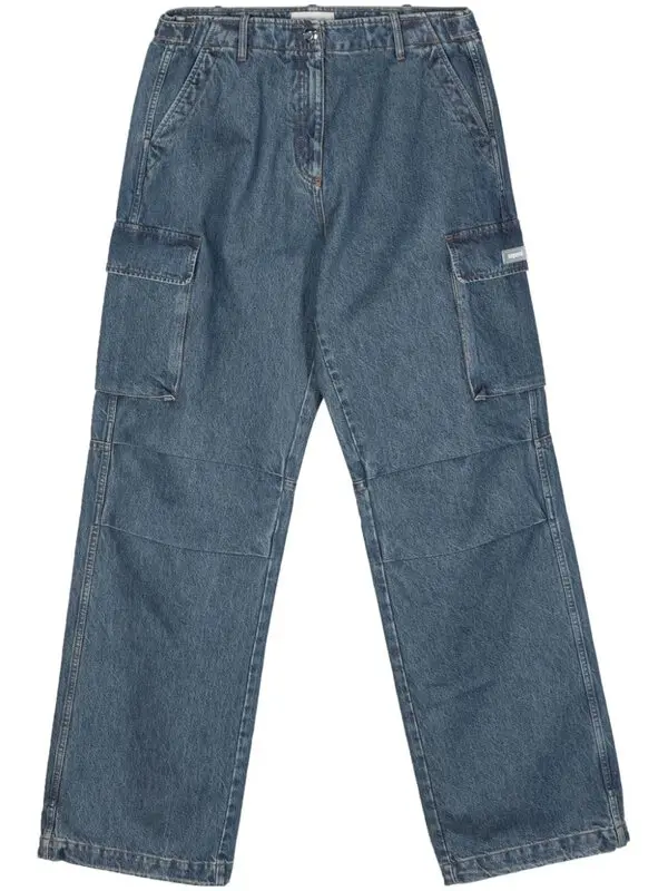 Coperni Wide-leg Cargo Jeans - Blue