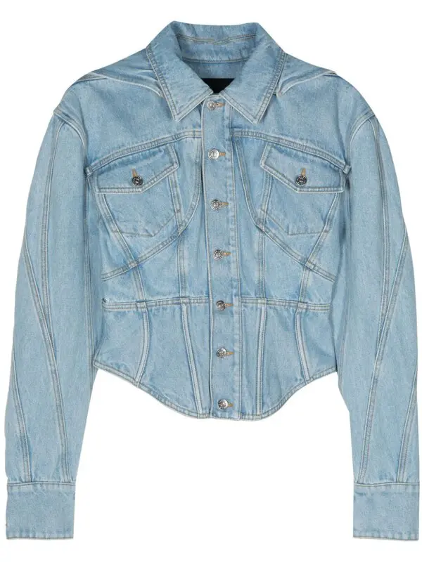 MUGLER Hooded Denim Jacket