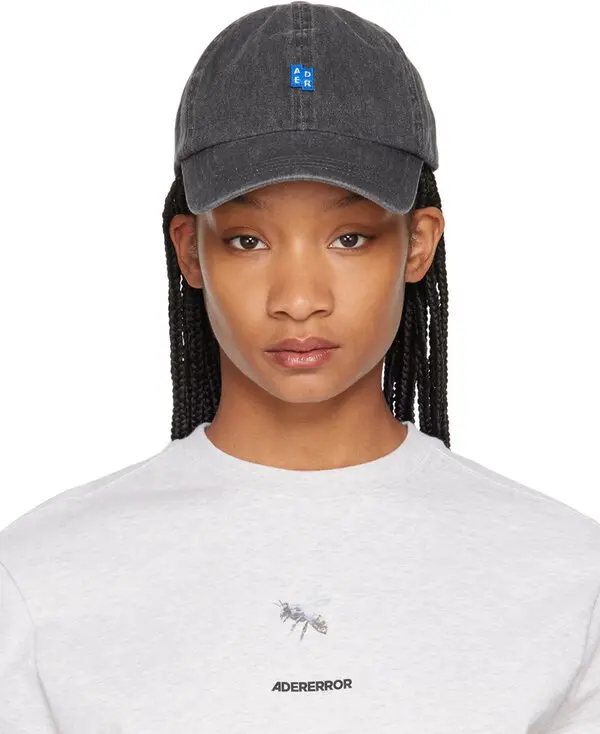 Ader Error Gray Significant Trs Tag 01 Cap - Charcoal | Editorialist
