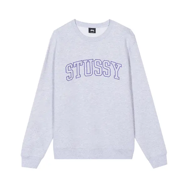 StÜssy Outline Applique Crewneck - Grey