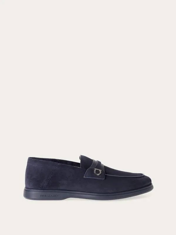 FERRAGAMO Gancini Ornament Loafer - Blue