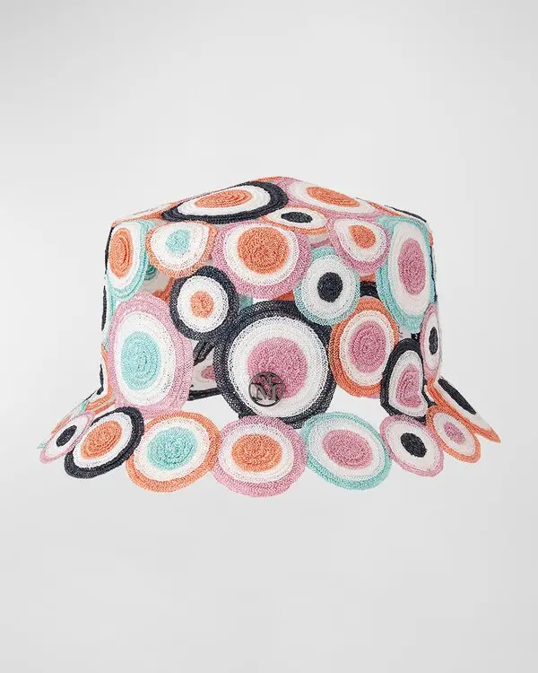 MAISON MICHEL Arsene Circle Hemp Bucket Hat