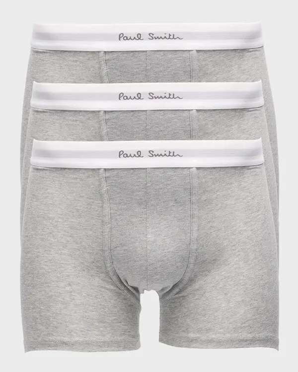 Paul Smith 3-pack Long Leg Trunks - Gray