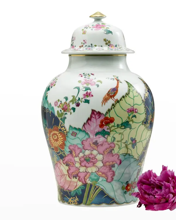 MOTTAHEDEH Tobacco Leaf Ginger Jar