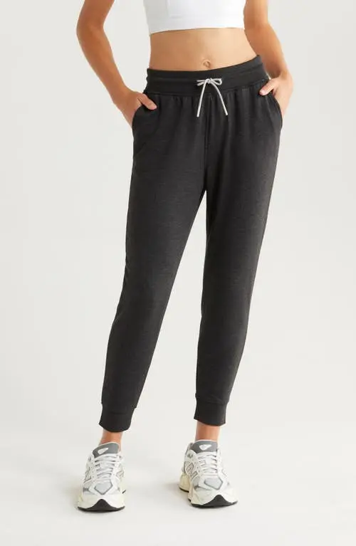 FREE FLY Brushed Fleece Joggers - Heather Black