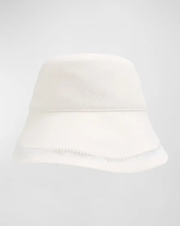 Chloé X High Summer Logo Embroidered Bucket Hat - Vanilla Ice ...