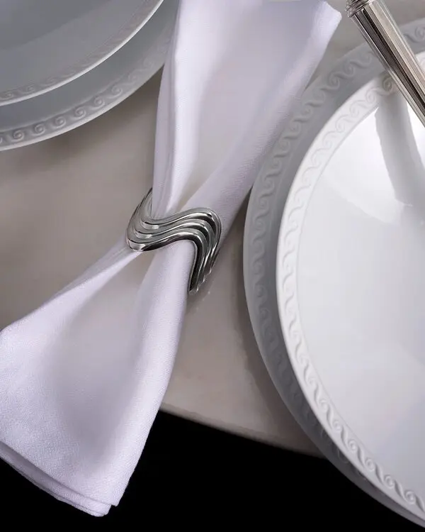 L'Objet Ripple Napkin Rings Jewels, Set Of 4 - One-color