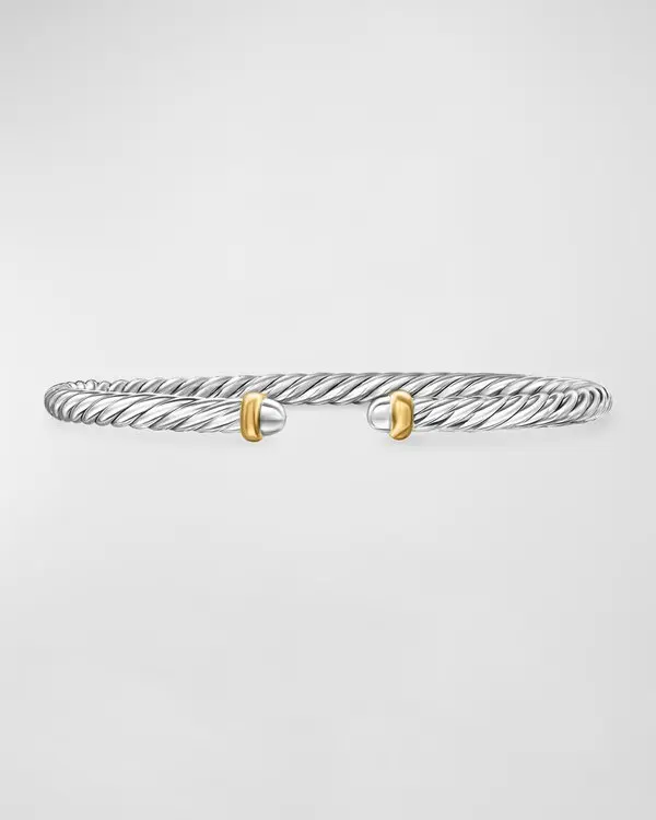 David Yurman Cable Flex Bracelet With Gemstone - Two Tone