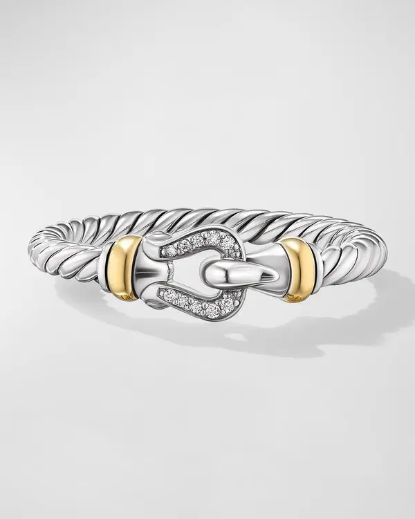 David Yurman Petite Buckle Ring, 2mm - Adi