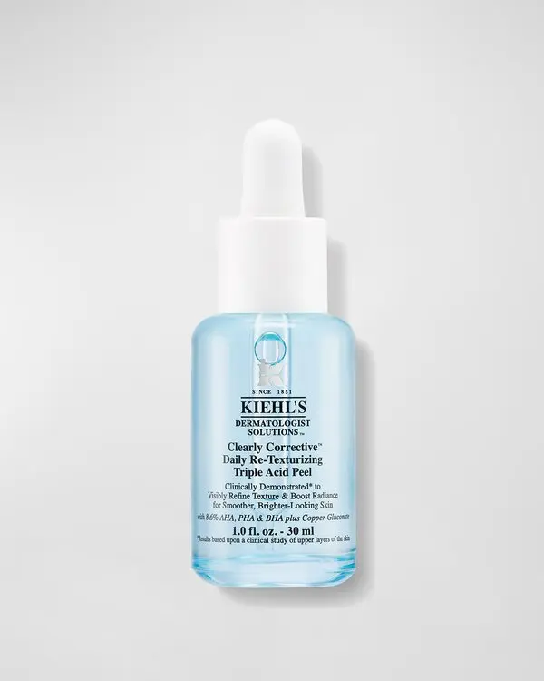 KIEHL'S SINCE 1851 Clearly Corrective Daily Re-texturizing Triple Acid Peel, 1 Oz - One-color