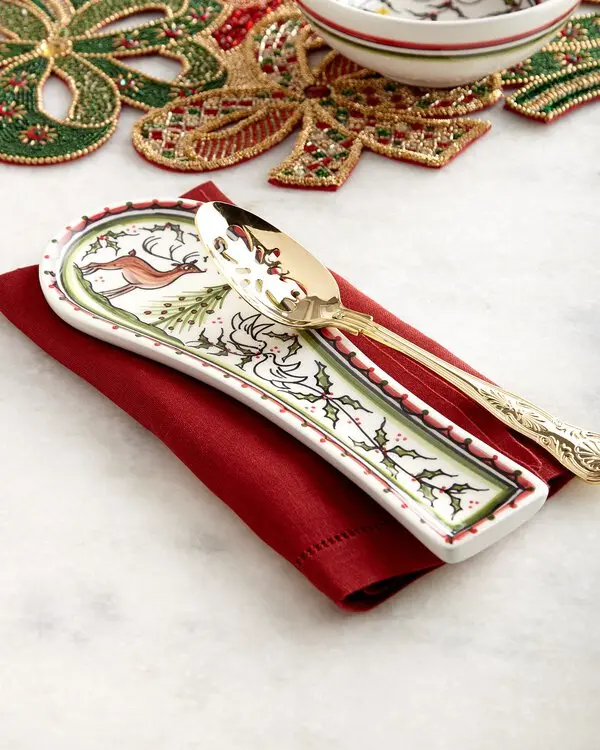 Neiman Marcus Christmas Pavoes Spoon Rest