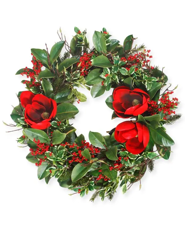 JIM MARVIN 32" Grandiflora Magnolia Wreath