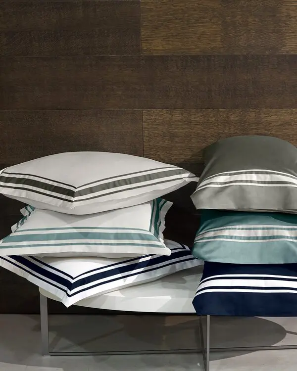 SIGNORIA FIRENZE Tivoli Pillowcases, Set Of 2 Sn - Dark Blue/white