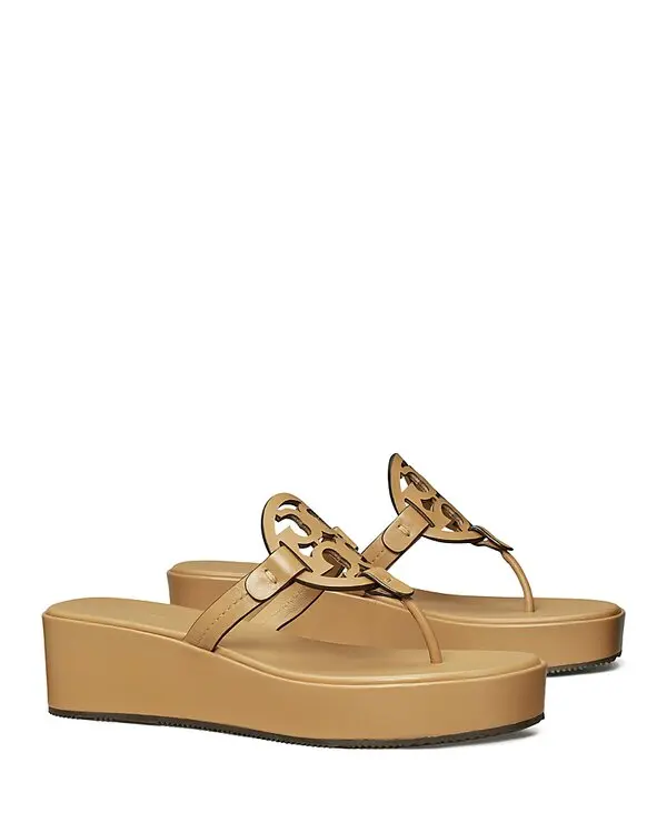 Tory Burch Miller Wedge Sandal - Ginger Shortbread
