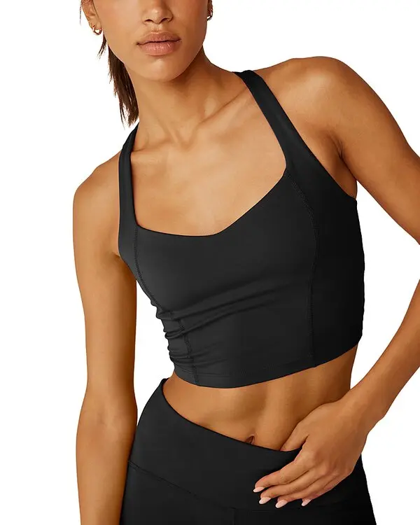 Beyond Yoga Powerbeyond Intensity Cropped Tank Top - Black