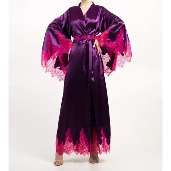 KÂfemme Glam Old Hollywood Robe - Blue | Editorialist