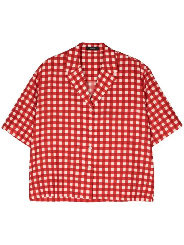 JOSEPH Gingham-print Shirt
