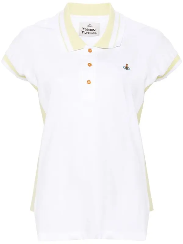 タグ有◆Vivienne Westwood リメイクPOLOトップ オーブ刺繍 Vivienne Westwood Cotton Polo Shirt | Pink | FARFETCH