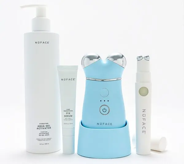 Nuface Trinity+ & The Fix W/ Aqua Gel And The Fix Serum