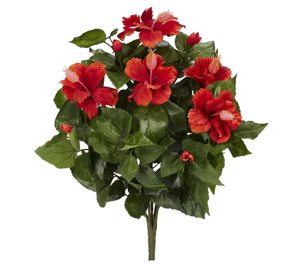 NEARLY NATURAL 20' Hibiscus Artificial Plant