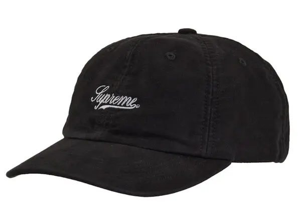 新品 Supreme Lightweight Moleskin 6-Panel Supreme Lightweight Moleskin 6 Panel Cap - Black | Editorialist