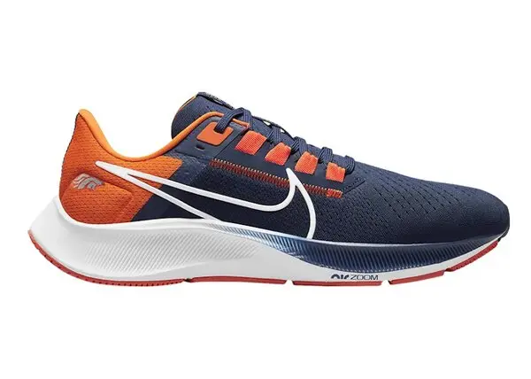 Nike Air Zoom Pegasus 38 Denver Broncos Sneakers - Navy Blue/orange/white
