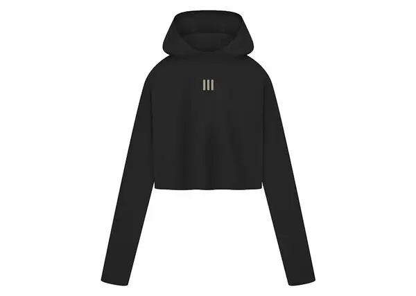 Fear Of God Athletics Base Layer Crop Hoodie - Black