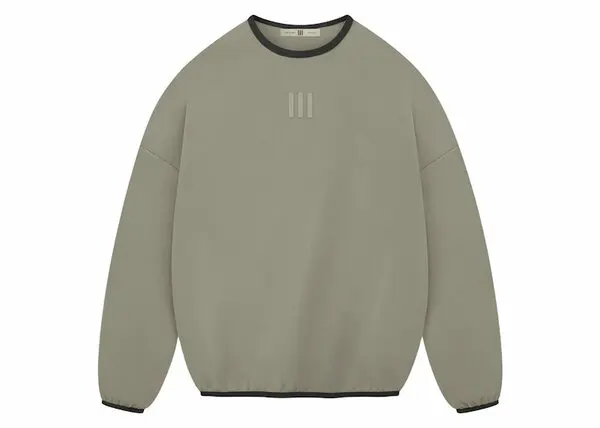 Fear Of God Athletics Suede Fleece Crewneck Sweatshirt - Clay