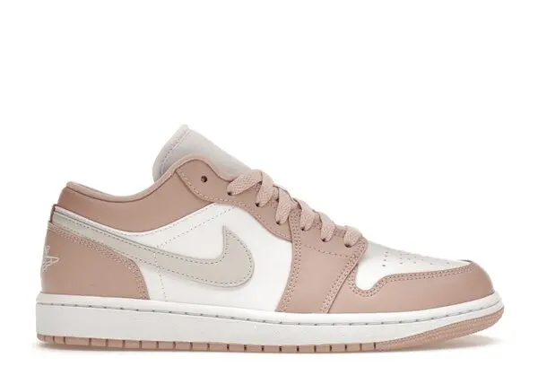 JORDAN 1 Low Sneakers - White/particle Beige/light Bone