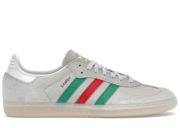 Adidas Samba Og Italy Sneakers - Crystal White/green/better Scarelet Red