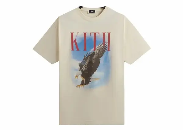 Kith Eagle Vintage Tee Shirt - Sandrift
