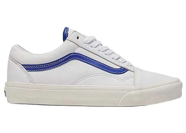 VANS Old Skool Leatherin Sneakers - White/blue