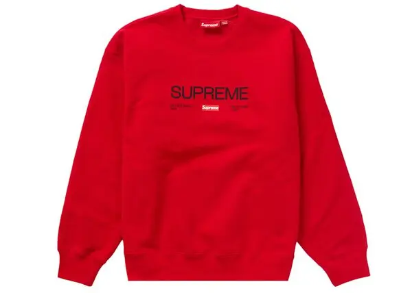 Supreme Established Crewneck Sweatshirt - Red