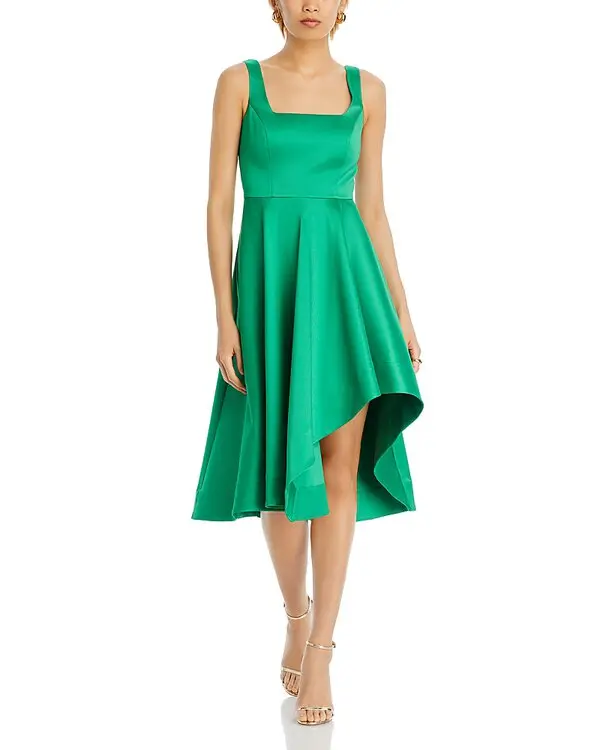 emerald fit and flare dress INDIA EMERALD FIT & FLARE 1/4 ZIP MIDI DRESS – Steve Madden South Africa main image 1