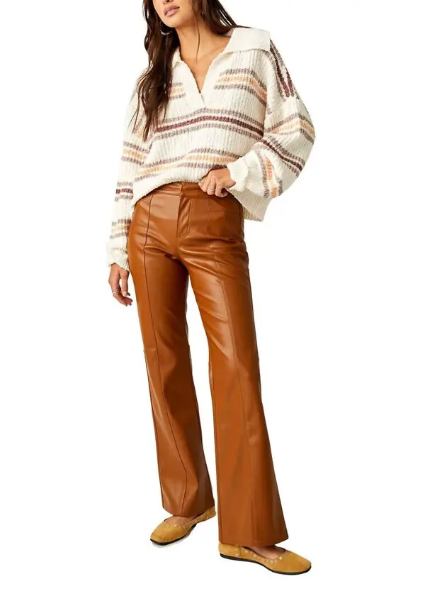 Buy Free People Kennedy Pullover In Ivory Oak Combo - Multi At 36% Off ...