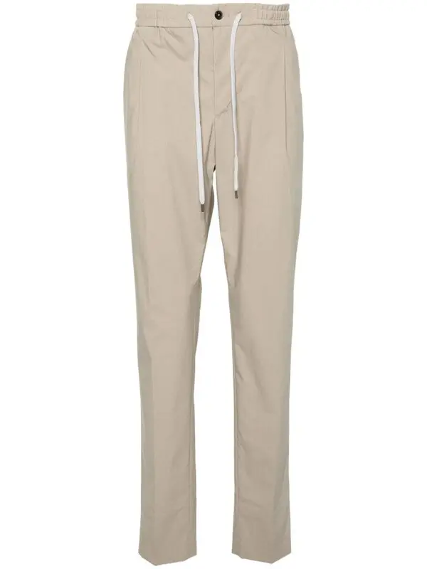PT TORINO Drawstring-waist Poplin Chinos