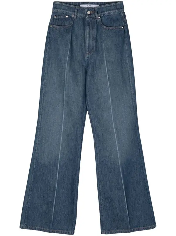 A.p.c. Clienteau High-rise Wide-leg Jeans