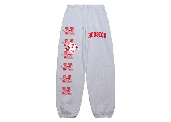 TRAVIS SCOTT X Mitchell & Ness Houston Cougars Classic Sweatpants - Heather Gray