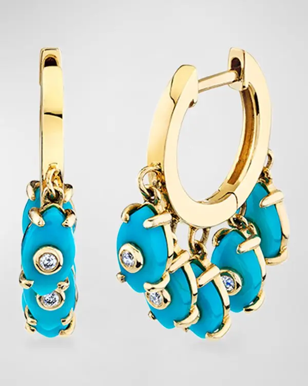 SYDNEY EVAN Gypsy Hoop Single Earring With Diamonds
