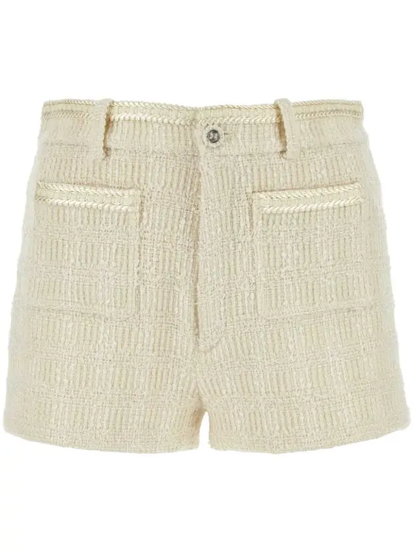 Gucci Tailored Wool-blend Tweed Shorts - Neutrals